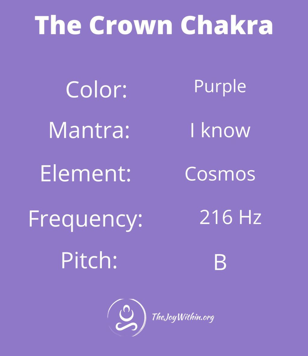 The Crown Chakra Sahasrara Energy Center - The Joy Within