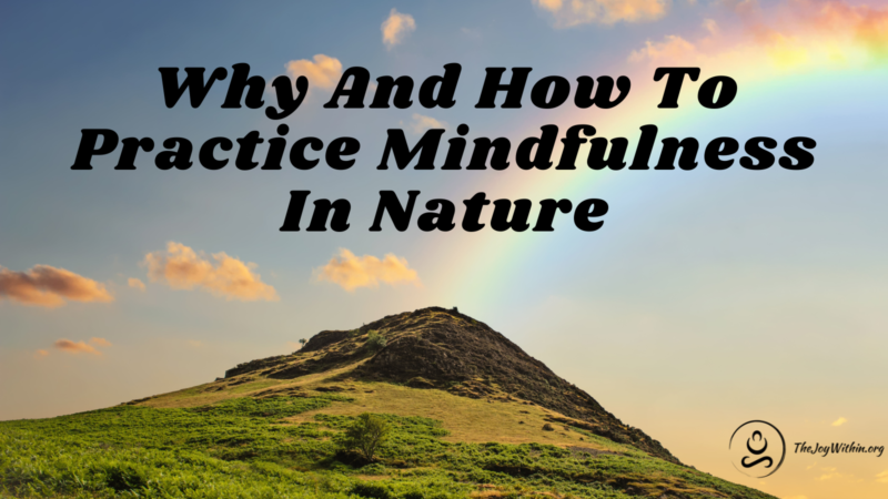 Why And How To Practice Mindfulness In Nature - The Joy Within